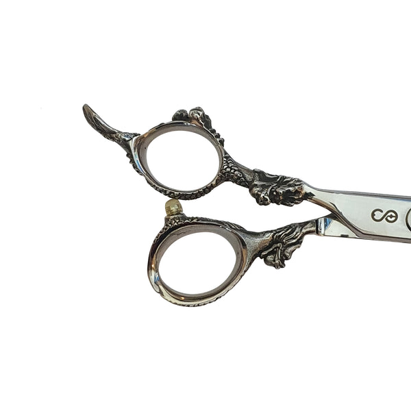 Professional Left Handed Silver Barber & Hairdressing Scissor ...